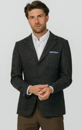 Graue Barleycorn Tweed Jackett | Dobell